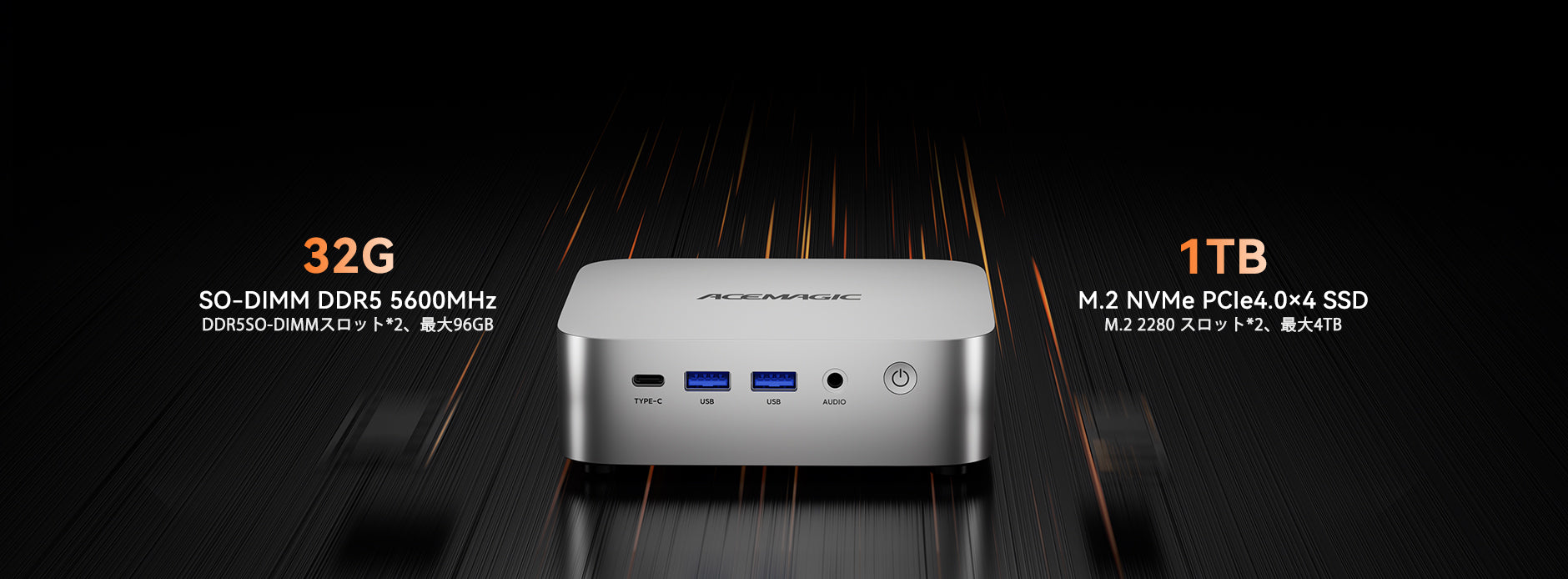 ACEMAGIC W1 AMD Ryzen 7 8745HSミニPC – ACEMAGIC JP